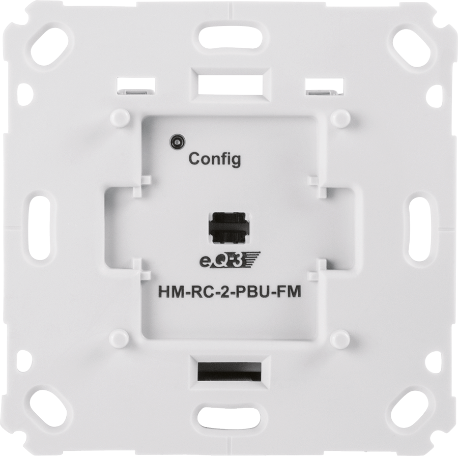 HomeMatic Funk-Sender 2-fach für Markenschalter, Unterputzmontage - eQ-3
